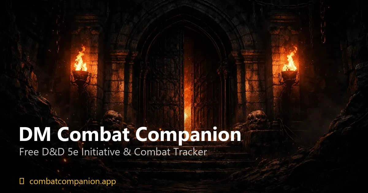D&D Encounter Tracker — Free for 5e & 2024 | Combat Companion